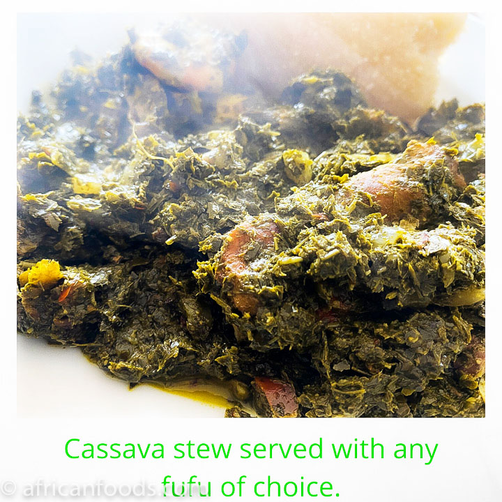 Pondu, A Congolese Cassava leaves Stew Recipe